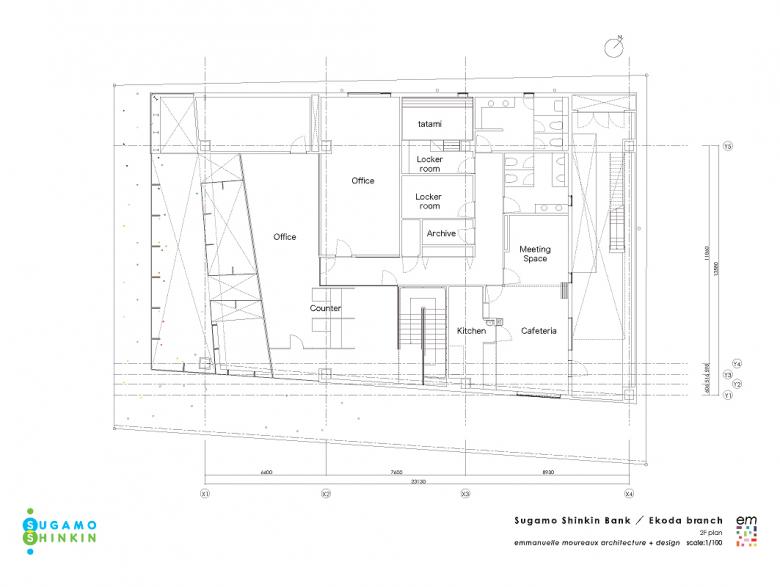 Bank Counter Detail Drawing