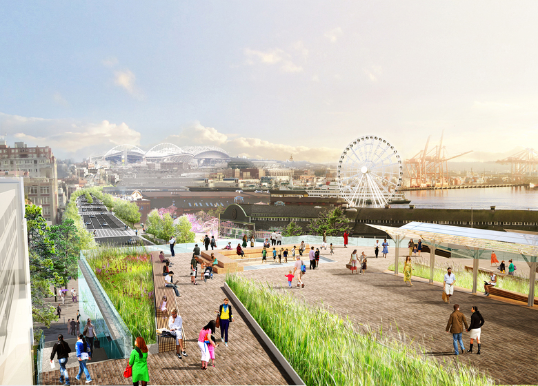 Seattle Central Waterfront james corner field operations